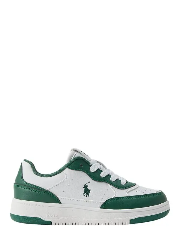 Ralph Lauren Masters Court Ii Faux-leather Sneaker - Multi