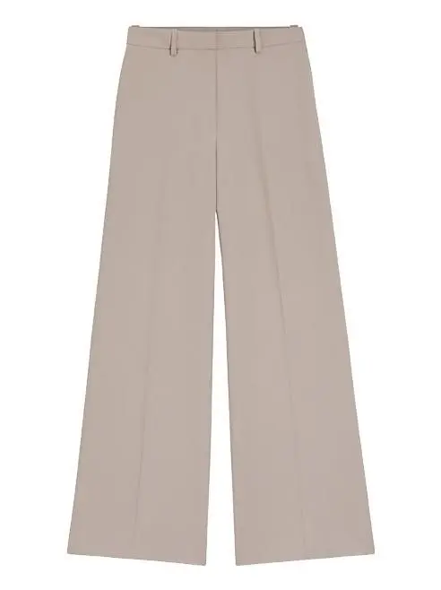 Hugo Wide-leg High-rise Trousers - Light Beige