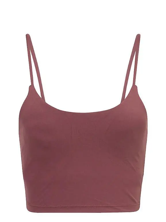 ADANOLA Ultimate Tank Scoop-neck Sports Bra - Burgundy
