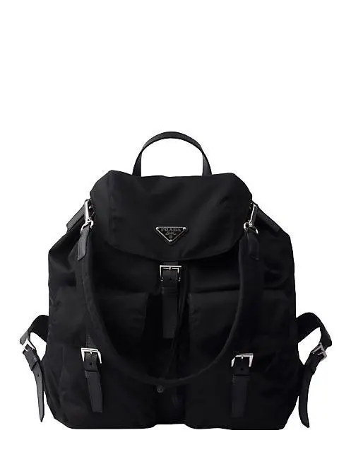 Prada Re-nylon Woven Backpack - Black