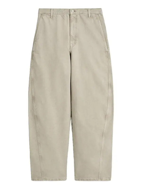 Cos Denim Barrel-leg Trousers - Gray