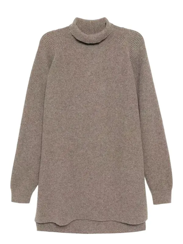 JAN JAN VAN ESSCHE Wool Turtleneck Jumper - Grey