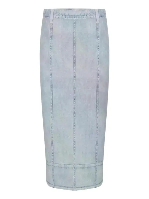 Rag & Bone Denim Panelled Skirt - Blue