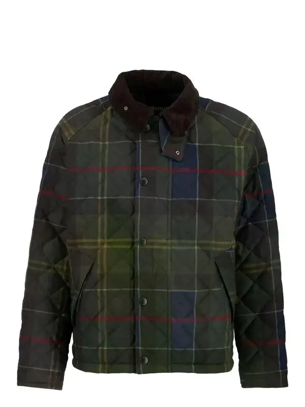 Barbour Tartan-print Quilted Jacket - Green
