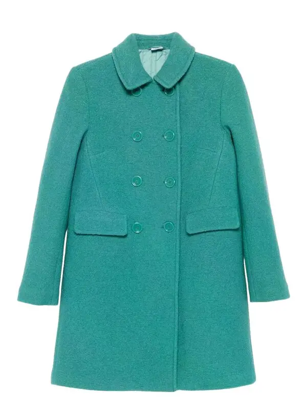 Aspesi Double-breasted Coat - Green