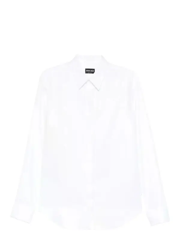 Giorgio Armani Long-sleeve Button-up Shirt - White