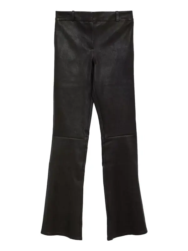 ARMA Leather Flared Pants - Black