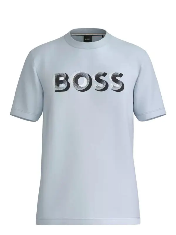 BOSS Logo-print T-shirt - Blue