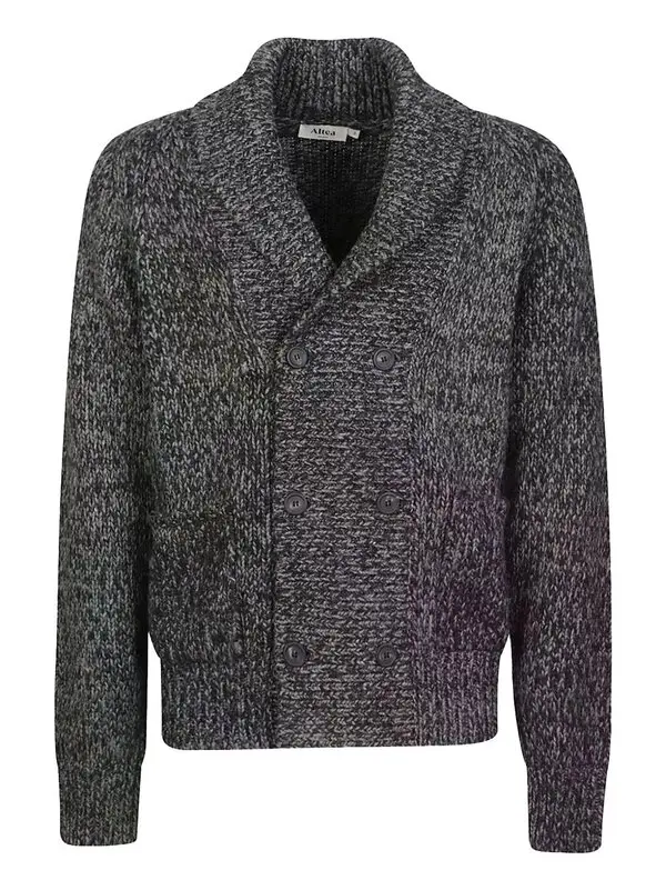 Altea Wool Double-breasted Cardigan - Grey