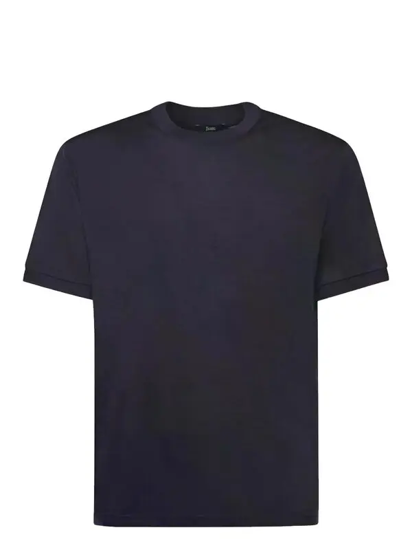 Herno Crew-neck Wool T-shirt - Blue