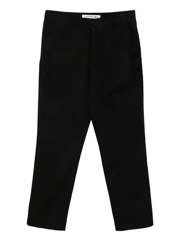 Lacoste Logo-embroidered Trousers - Black
