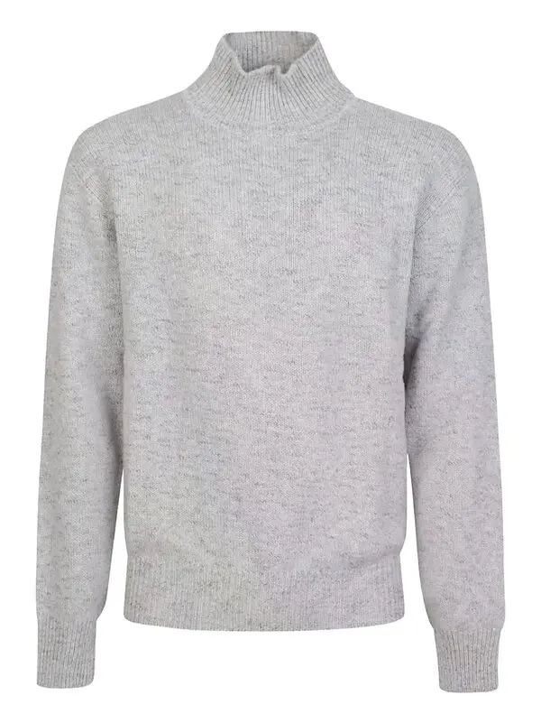 Altea High-neck Knitted Sweater - Grey