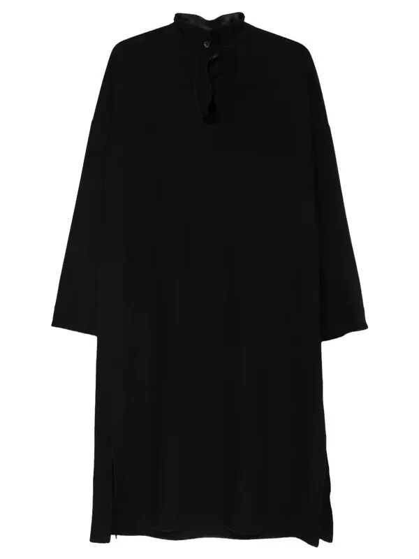 STEPHAN JANSON High-neck Split-hem Dress - Black