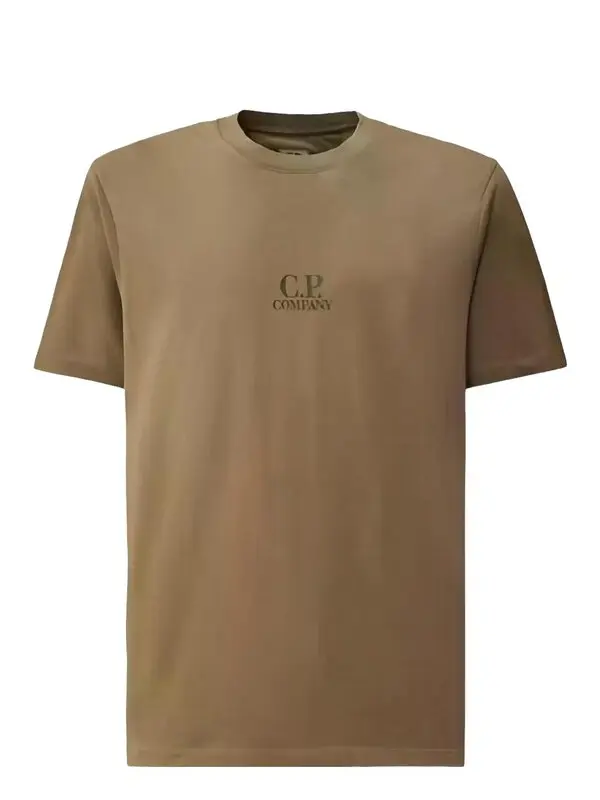 C.P. COMPANY Logo-print Cotton T-shirt - Green