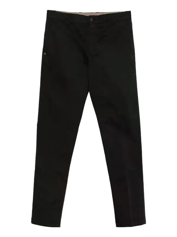 WHITE SAND Button-fastening Trousers - Black