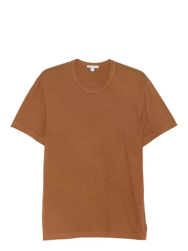 JAMES PERSE Crew Neck Short-sleeve T-shirt - Brown