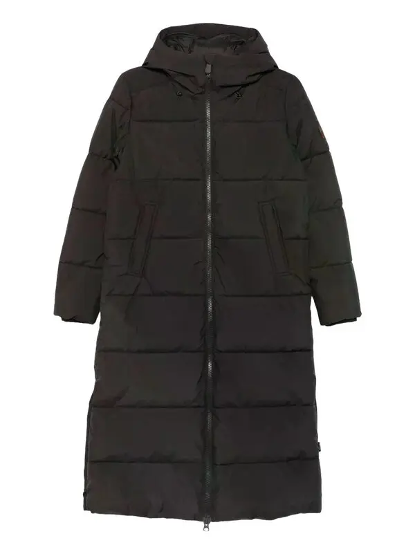 SAVE THE DUCK Hooded Quilted Coat - Brown