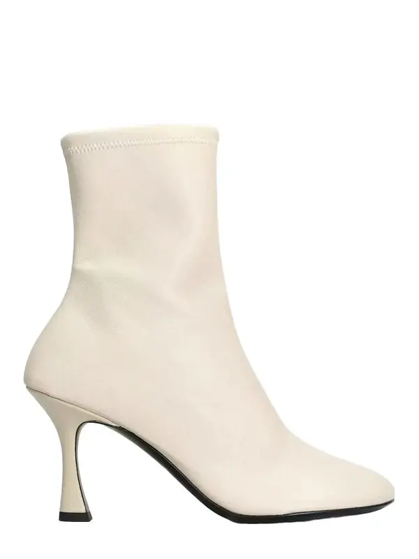 3JUIN Sock-fit Leather Boots - Neutrals