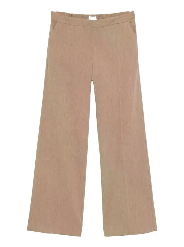 MARGON METAMORFOSI Elastic-waistline Wide Leg Pants - Neutrals