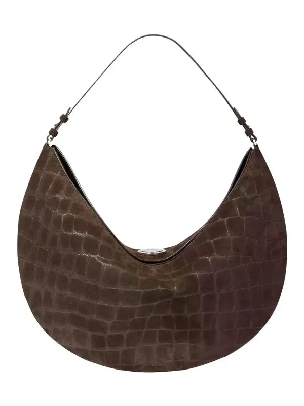 Jacquemus Ovalo Leather Shoulder Bag - Brown