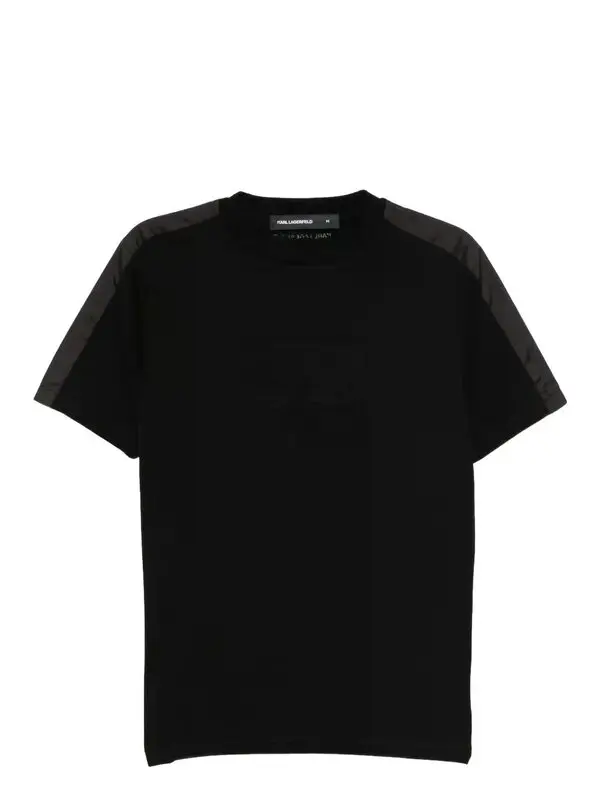 Karl Lagerfeld Logo-embossed T-shirt - Black