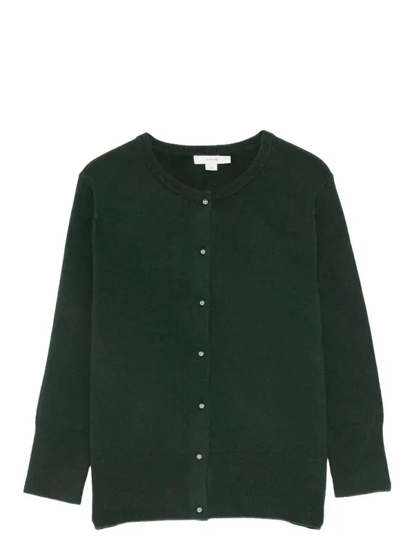 Vince Wool-blend Cardigan - Green