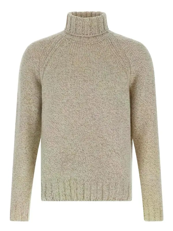 Zegna Roll-neck Sweater - Neutrals
