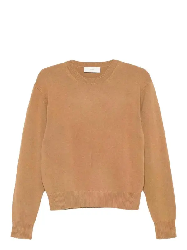 DUNST Cashmere Crew Neck Sweater - Brown