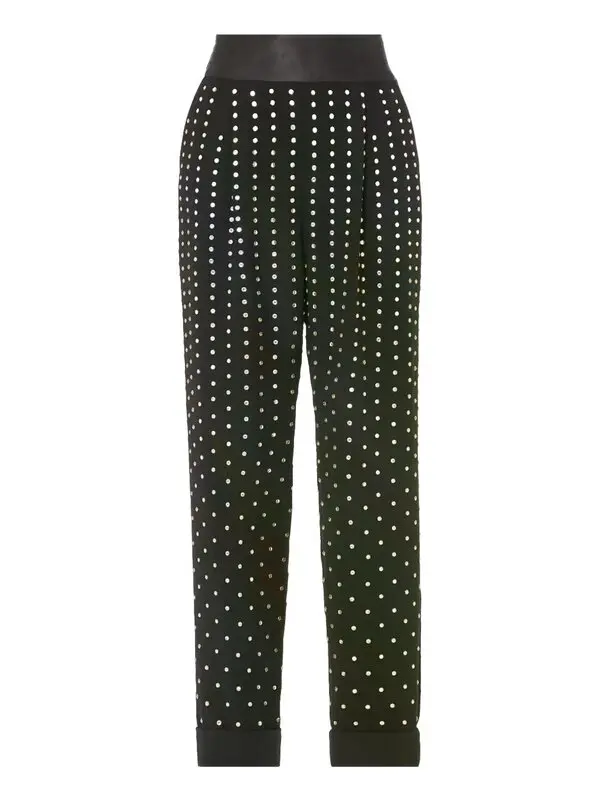 TEMPERLEY LONDON Alexandrea Embellished Trousers - Black