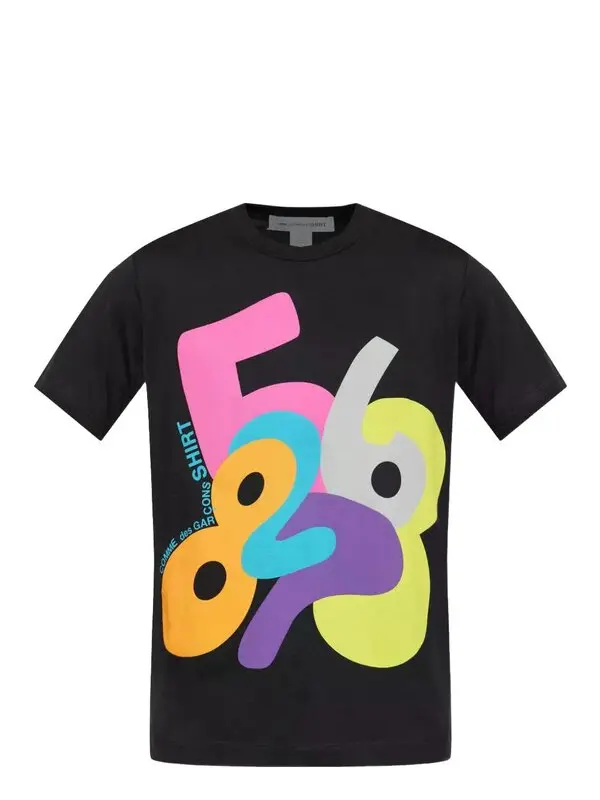 Comme Des Garçons Abstract-print T-shirt - Black
