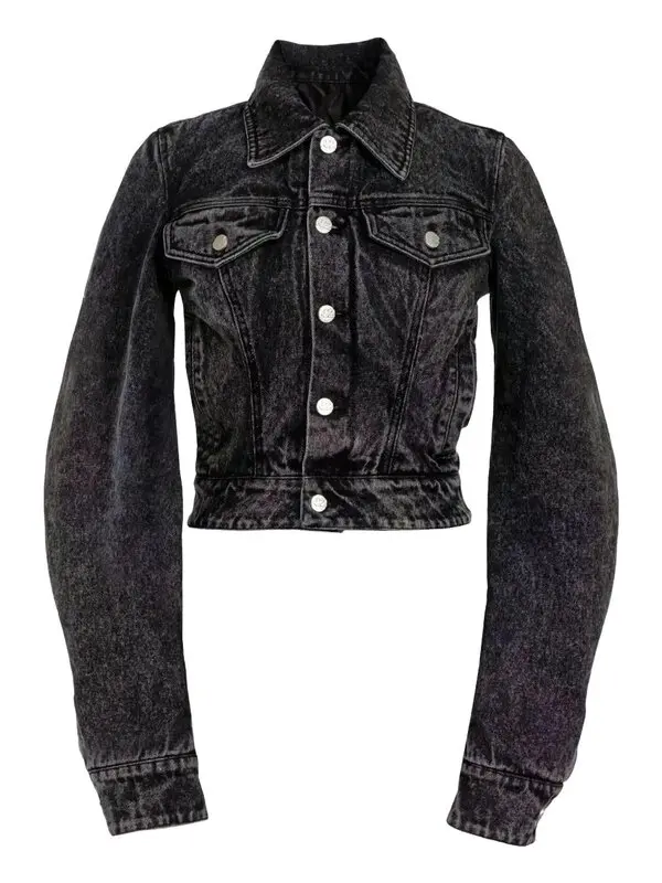 Natasha Zinko Long-sleeved Denim Jacket - Black