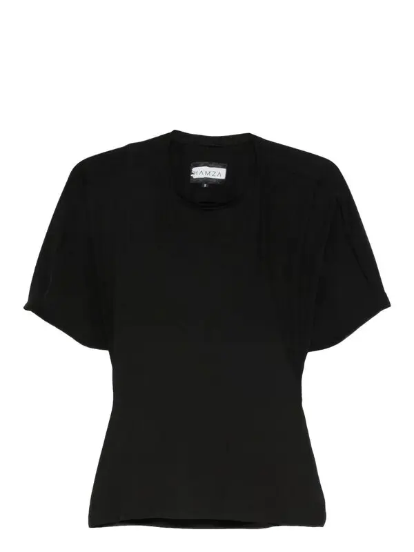 HAMZA Fitted Top - Black