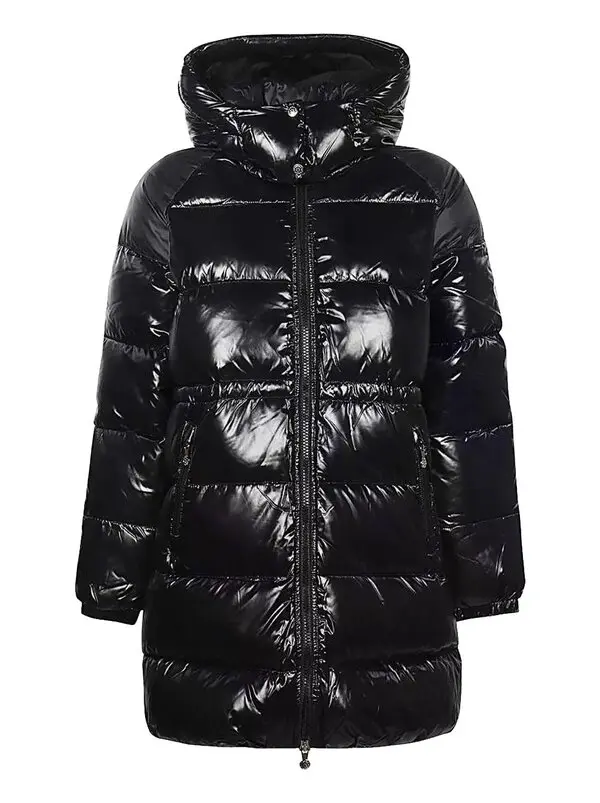 Pyrenex Hooded Down Coat - Black