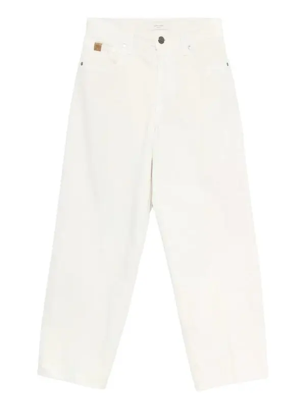 Jacob Cohen Straight Cropped Trousers - White