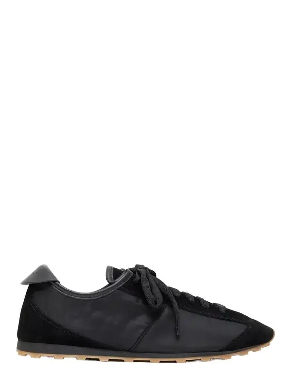 Jacquemus Suede-panel Nylon Trainers - Black