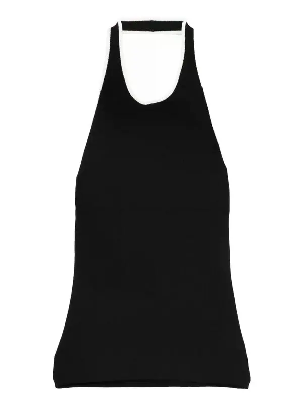 ST. AGNI Halter Tank Top - Black