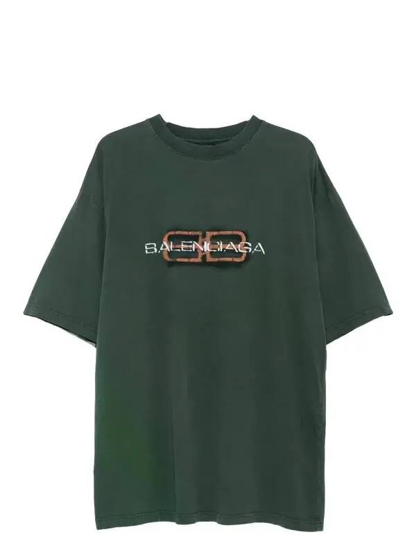 Balenciaga Logo-print T-shirt - Green