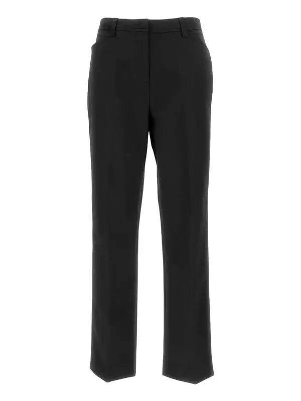 THELATEST Straight-leg Trousers With Pockets - Black