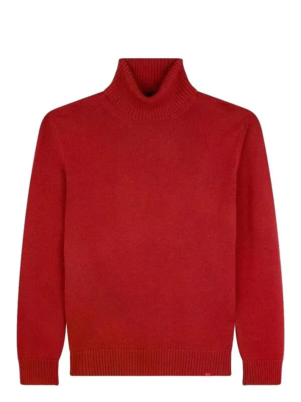 Paul & Shark Turtleneck Wool Sweater - Red