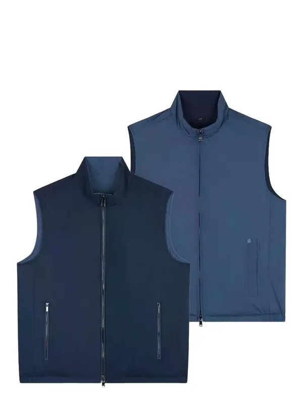 Paul & Shark Padded Reversible Vest - Blue