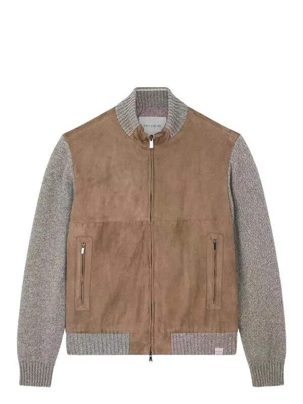 Paul & Shark Suede-panel Jacket - Brown