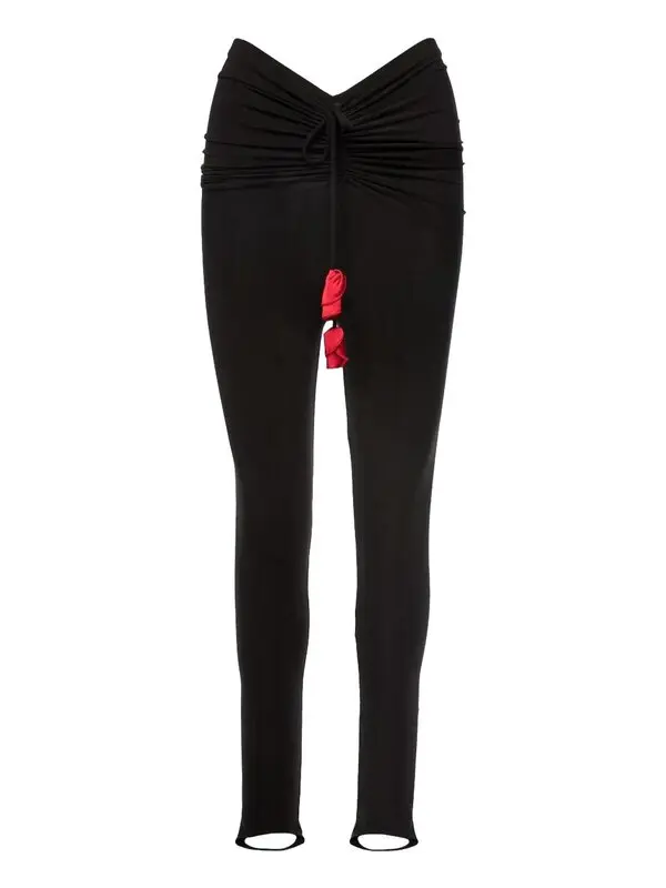 ANA RADU Stirrup-cuff Leggings - Black