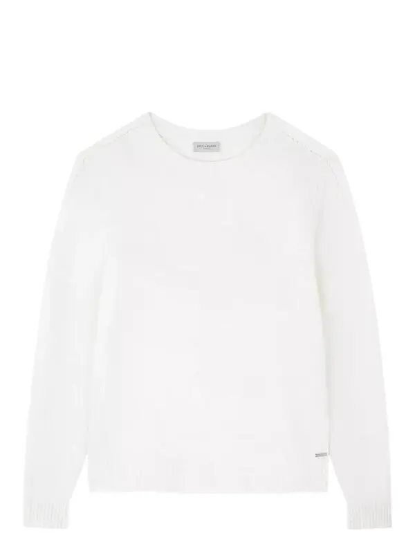 Paul & Shark Crew-neck Merino Wool Sweater - White