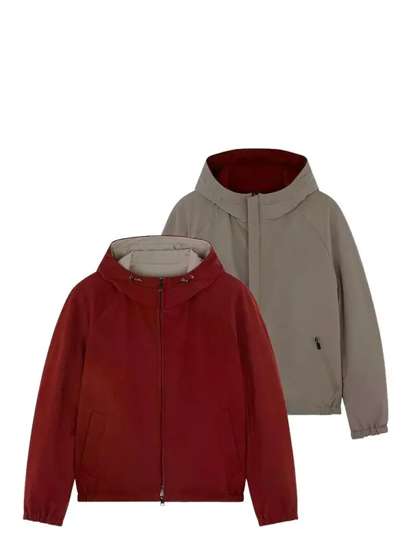 Paul & Shark Hooded Reversible Jacket - Red