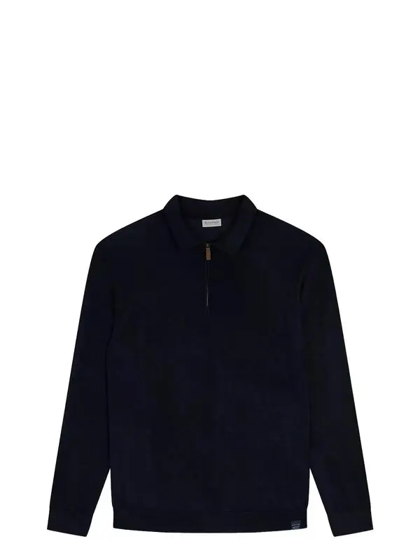 Paul & Shark Half-zip Polo Shirt - Blue