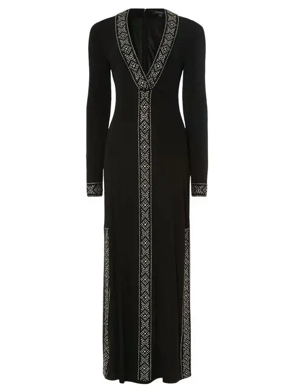TEMPERLEY LONDON Gallantry V-neck Dress - Black