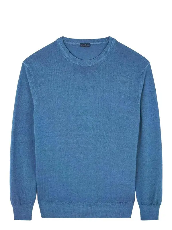 Paul & Shark Crew-neck Wool Sweater - Blue