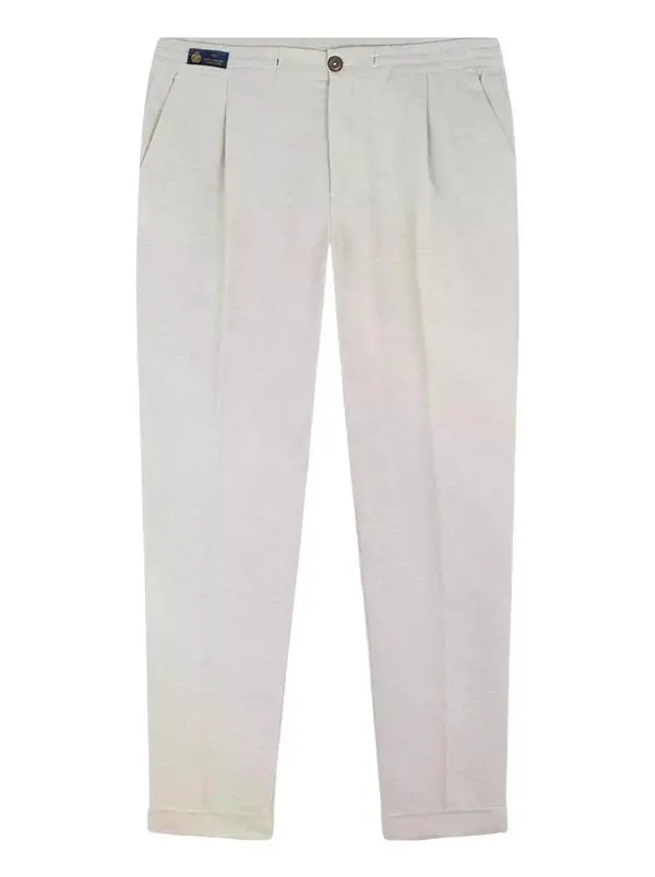 Paul & Shark Pleated Cotton Trousers - White