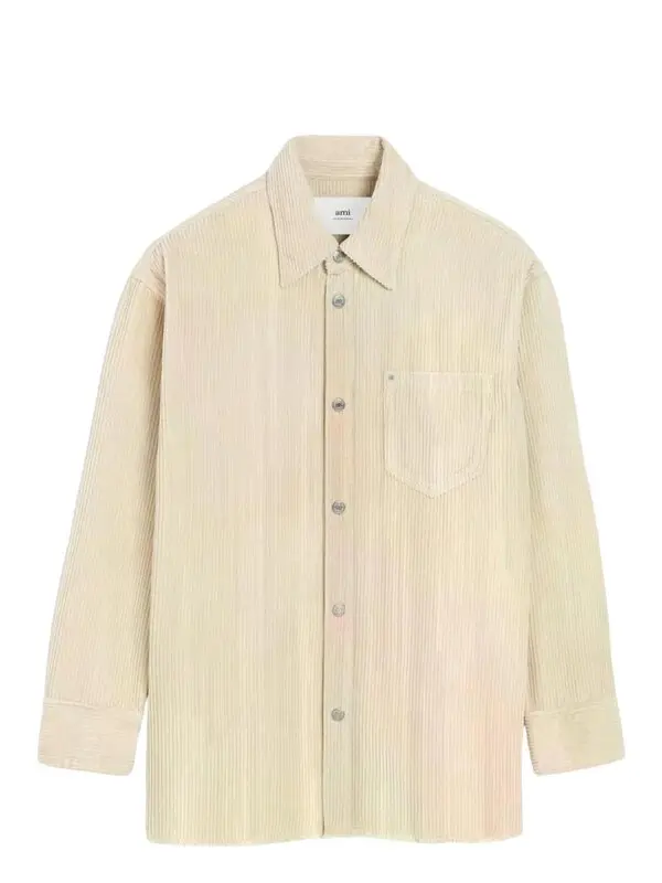 Ami Cotton Corduroy Shirt Jacket - Neutrals