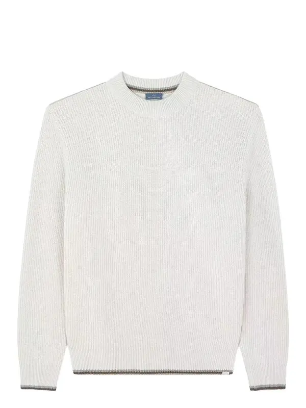 Paul & Shark Ribbed Crew-neck Sweater - Neutrals